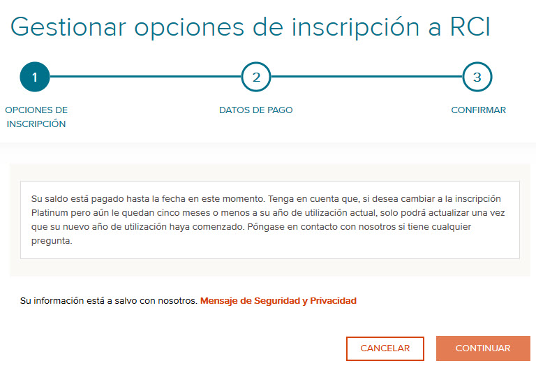 Cómo renovar mi inscripción a RCI | RCI Ayuda | RCI.com